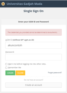Gagal Login Simaster – dti.ugm.ac.id