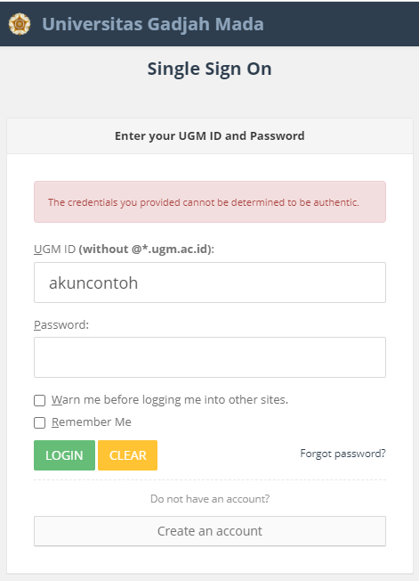 Gagal Login Simaster – dti.ugm.ac.id